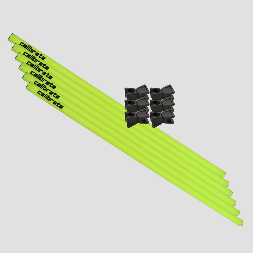 GRIDLOCK® Extension Poles + 2-Way Clips | 6 Pack – Calibrate Sports